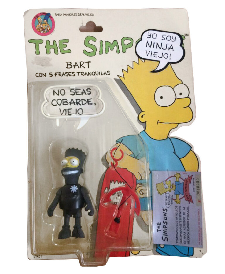 Muñeco de Bart Ninja Negro - Los Simpson Mattel 1990 | Juguetes de ...
